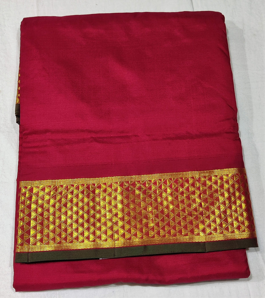 5 Pure Silk 9 Yards , Pure Zari, Diamond Border, Arakku, Koorai Weddin ...